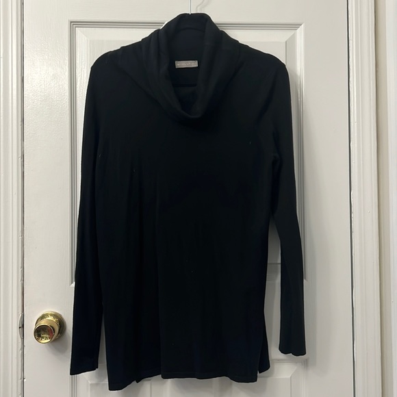 Cyrus | Sweaters | Evolution By Cyrus Black Cowlneck Sweater With Faux ...